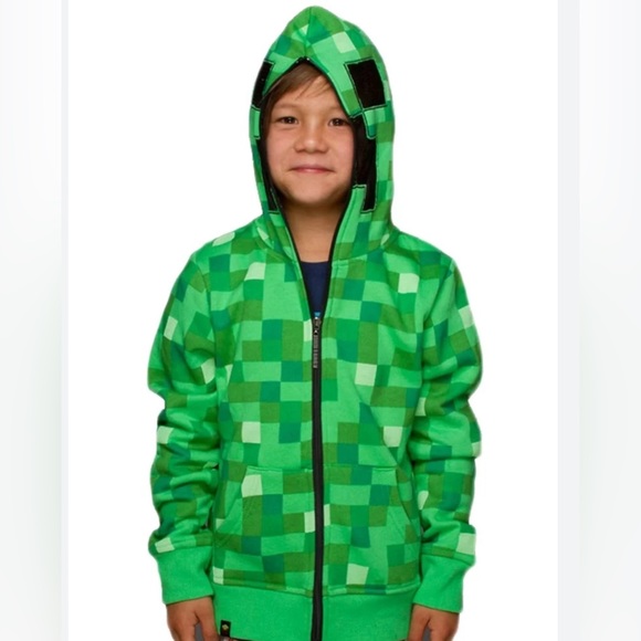 MAD Engine | Jackets & Coats | Minecraft Creeper Premium Youth Zip ...